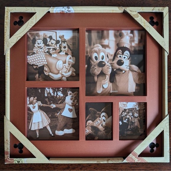 Disney | Accents | Disney Parks Multiphoto Picture Frame Mickey Ears ...